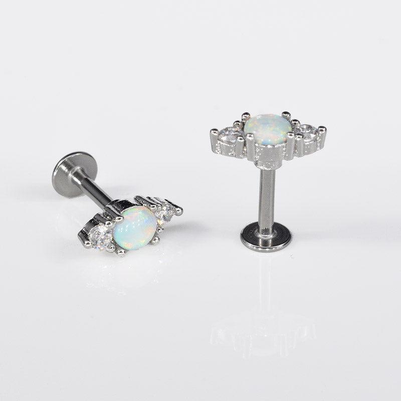 Opal and Sparkle Labret Stud – Arka