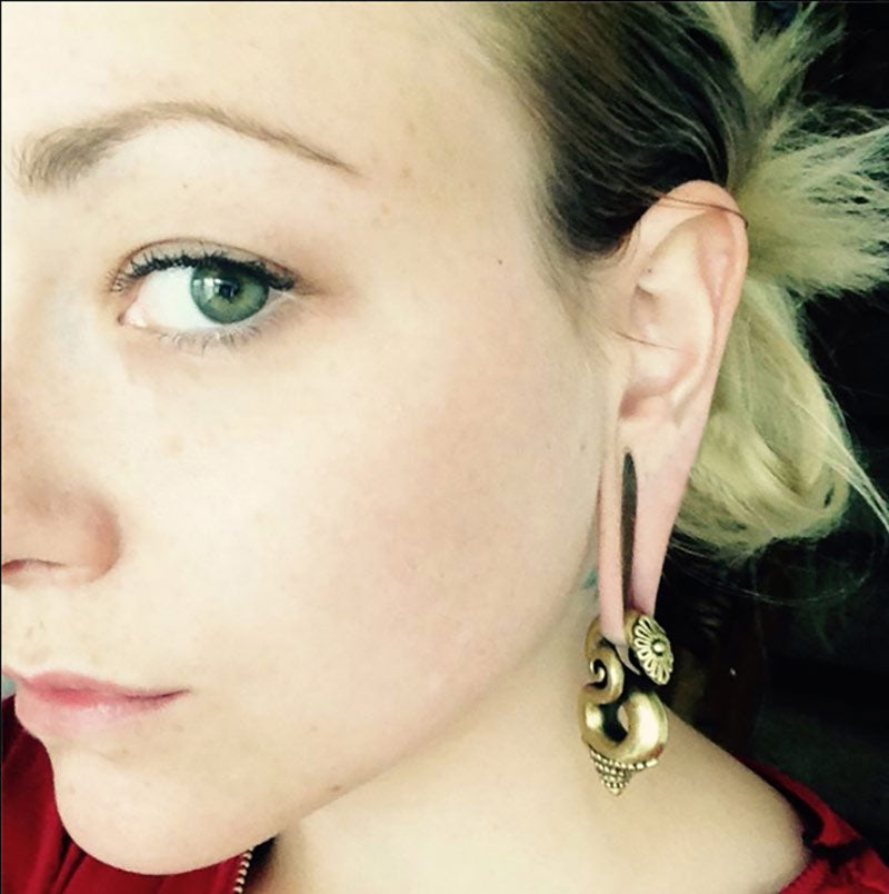 Thai Ear Weights in a Traditional Hill Tribe Design – Arka