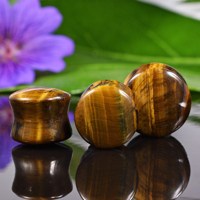 Stone Flesh Plugs, Tigers Eye – Arka