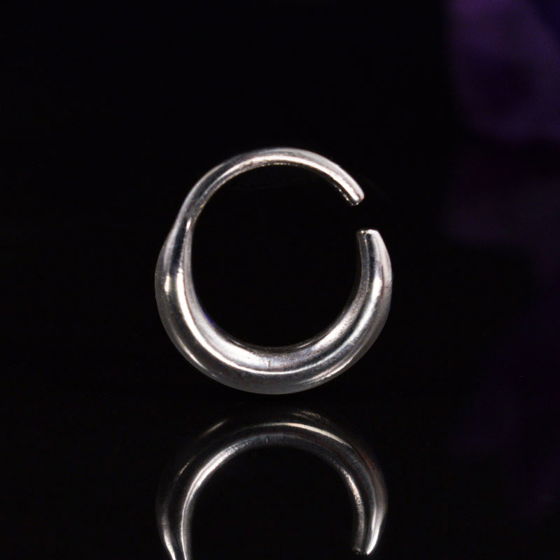 Plain Sterling Silver Septum Ring – Arka
