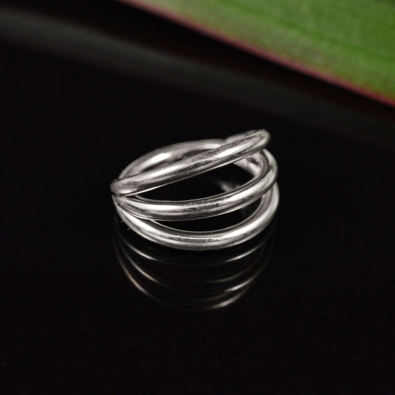 Triple Stack Septum Ring | Multi Ring | Tragus, Helix, Daith, Rook – Arka