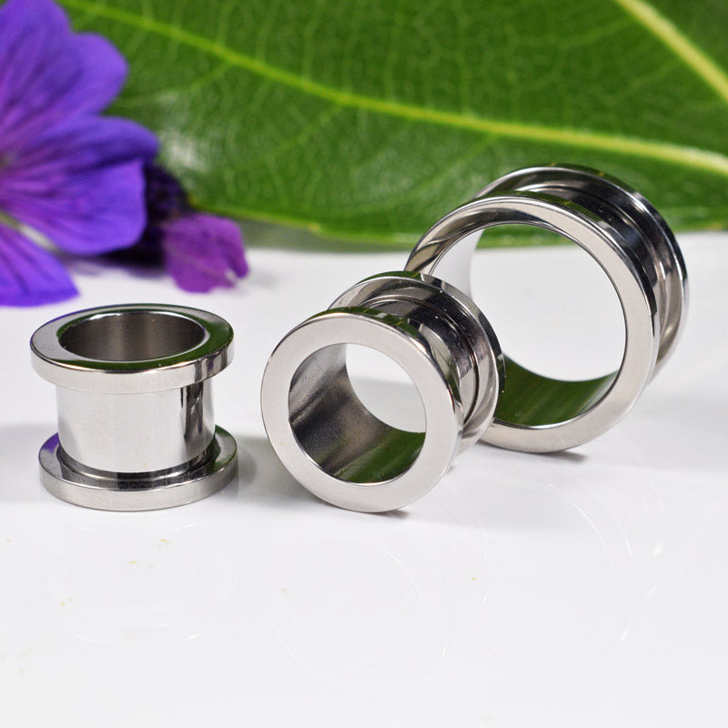 Surgical Steel Ear Tunnels, Basic Screw Fit – Arka