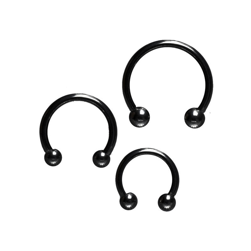 Circular Barbell in Black 1.2mm (16G) – Arka