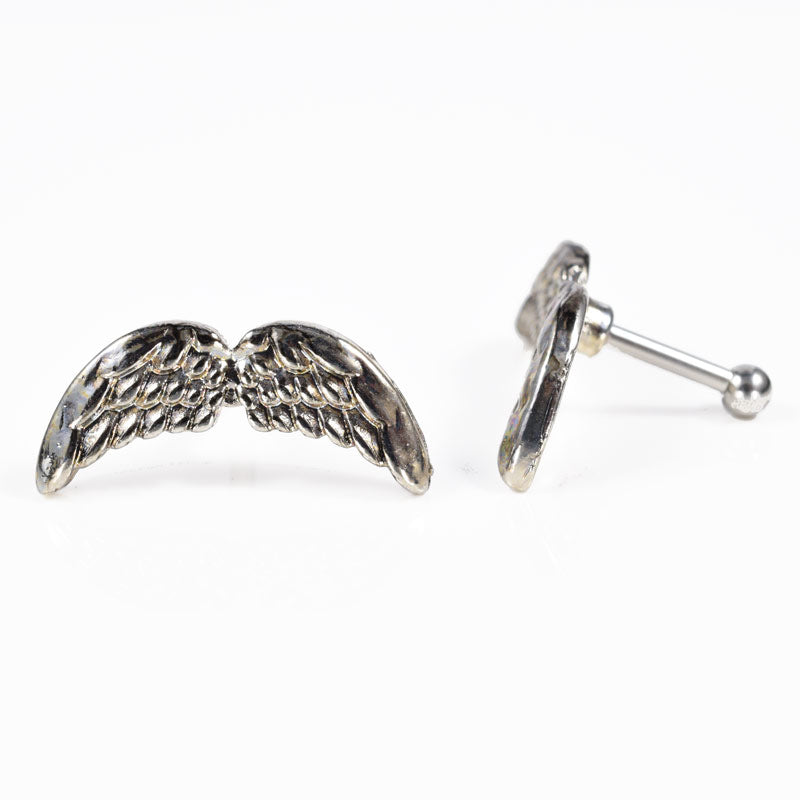 Angel Wings Ear Piercing Bar for Tragus, Helix, Daith – Arka